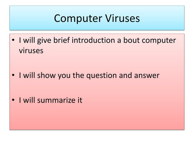 presentation computer virus clo4 | PPT