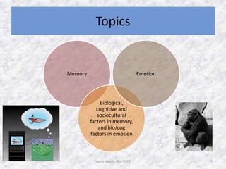 Overvew of the Cognitive Level of Analysis for IB Psychology | PPTX