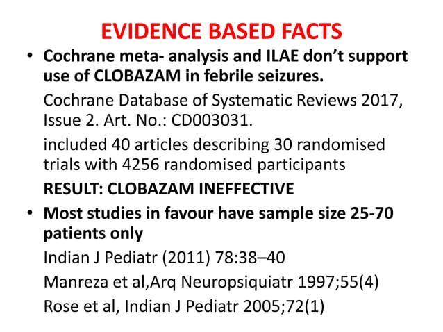 Clobazam in febrile seizure prophylaxis | PPT