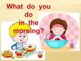 Clock. Time. Daily routine. | PPTX