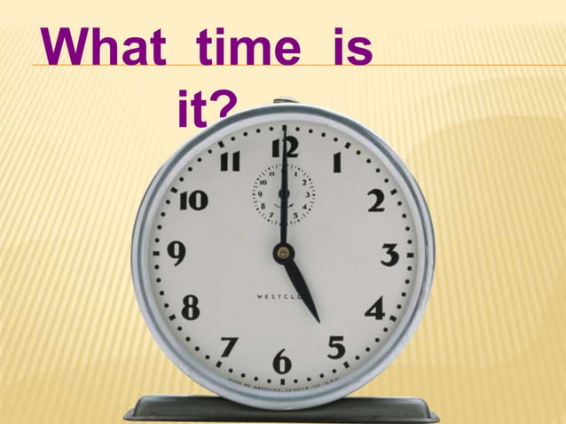 Clock. Time. Daily routine. | PPTX