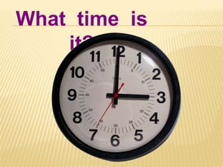 Clock. Time. Daily routine. | PPTX