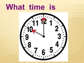 Clock. Time. Daily routine. | PPTX