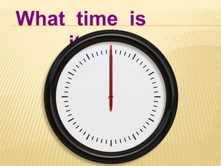 Clock. Time. Daily routine. | PPTX