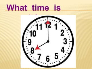 Clock. Time. Daily routine. | PPTX