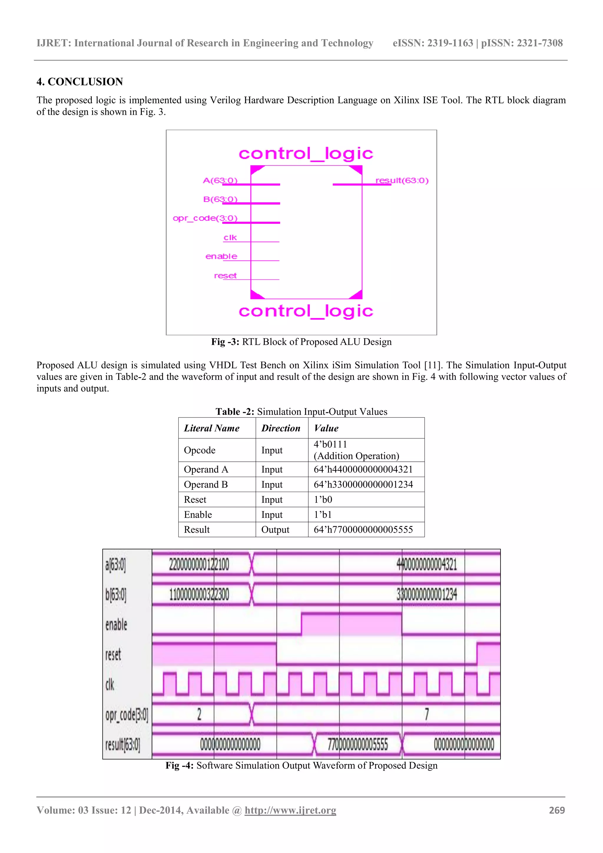 Clock gated and enable-controlled 64-bit alu architecture for low-power applications | PDF