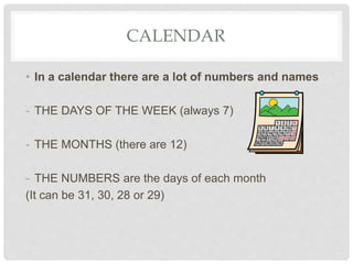 Clock and calendar | PPTX