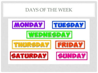 Clock and calendar | PPTX