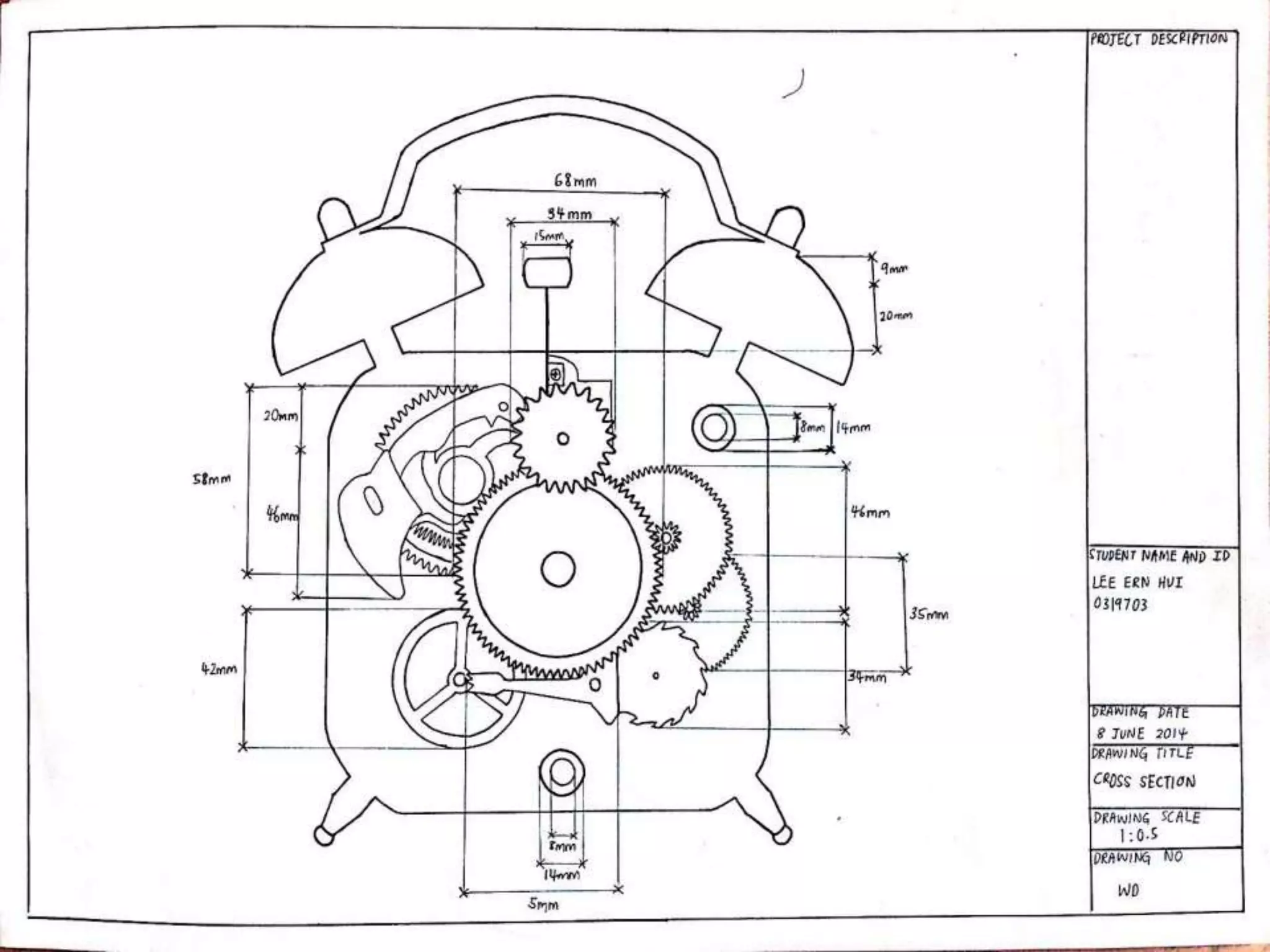 Clock and stapler orthograhpic drawings | PPT