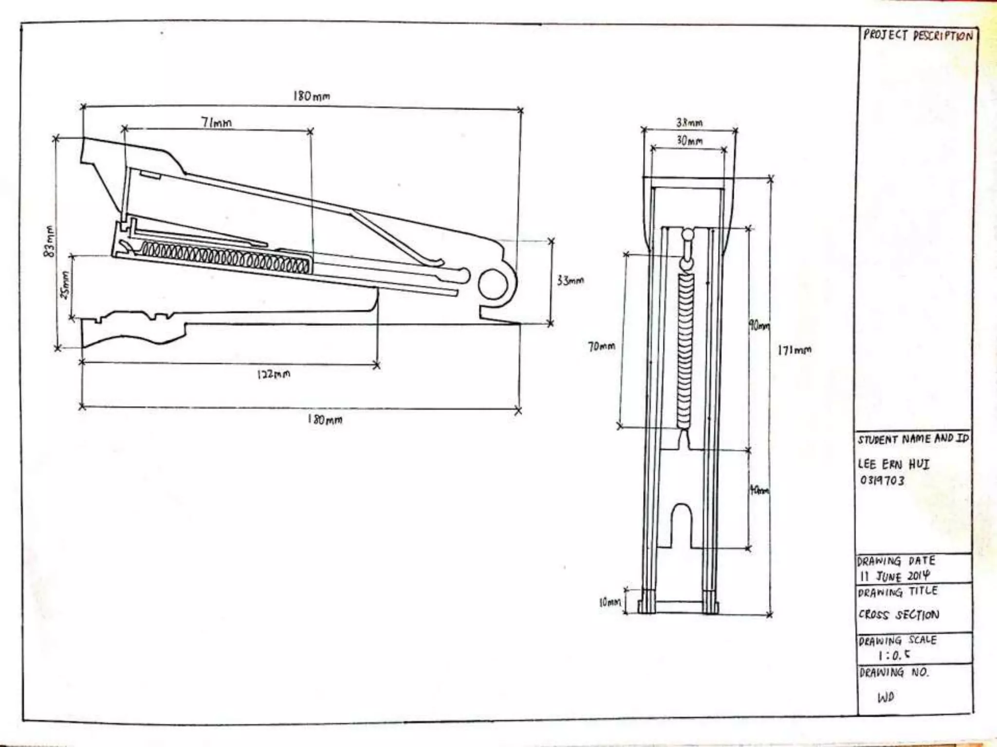 Clock and stapler orthograhpic drawings | PPT