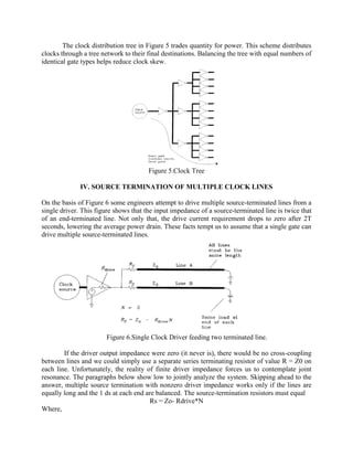 Clock distribution in high speed board | PDF