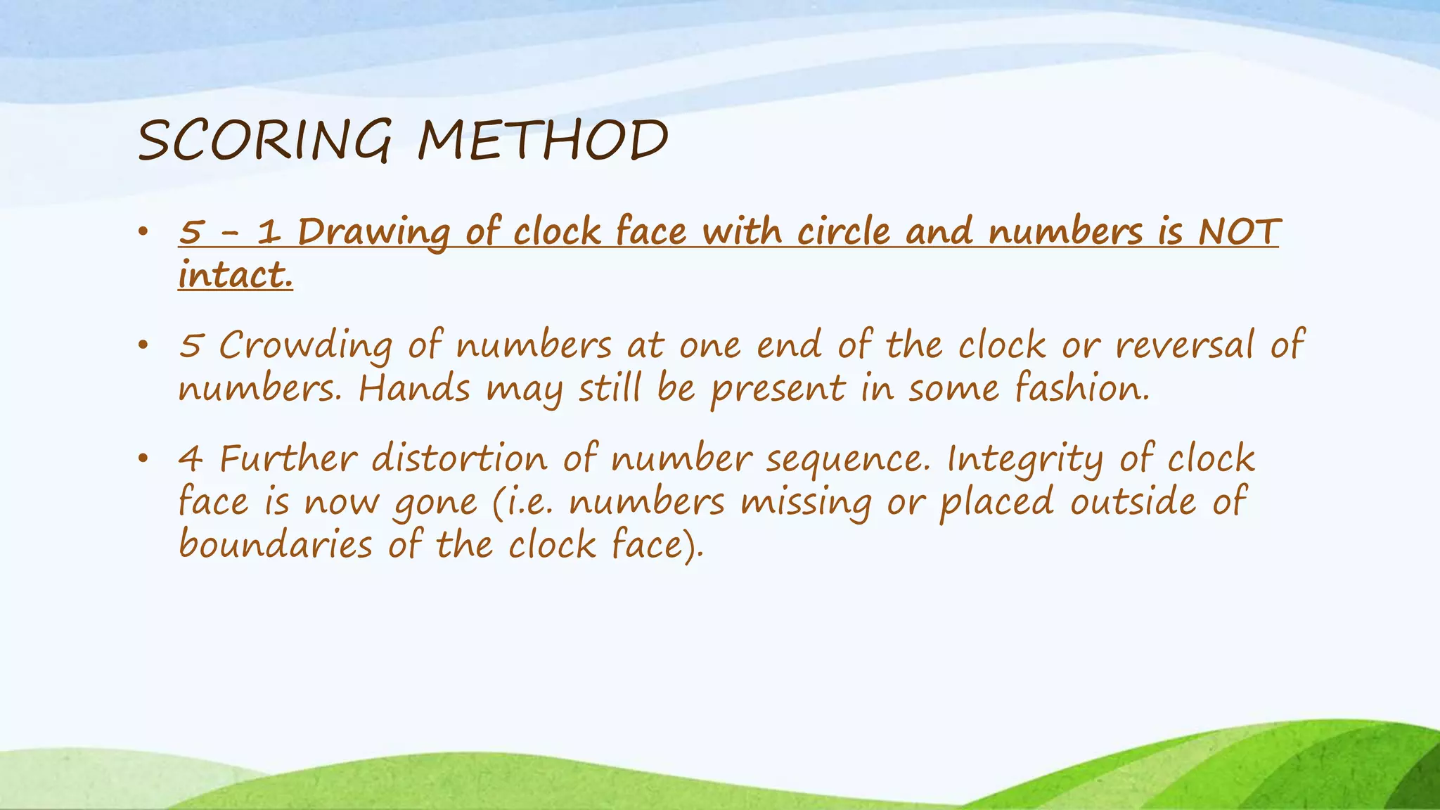 Clock drawing test | PPT