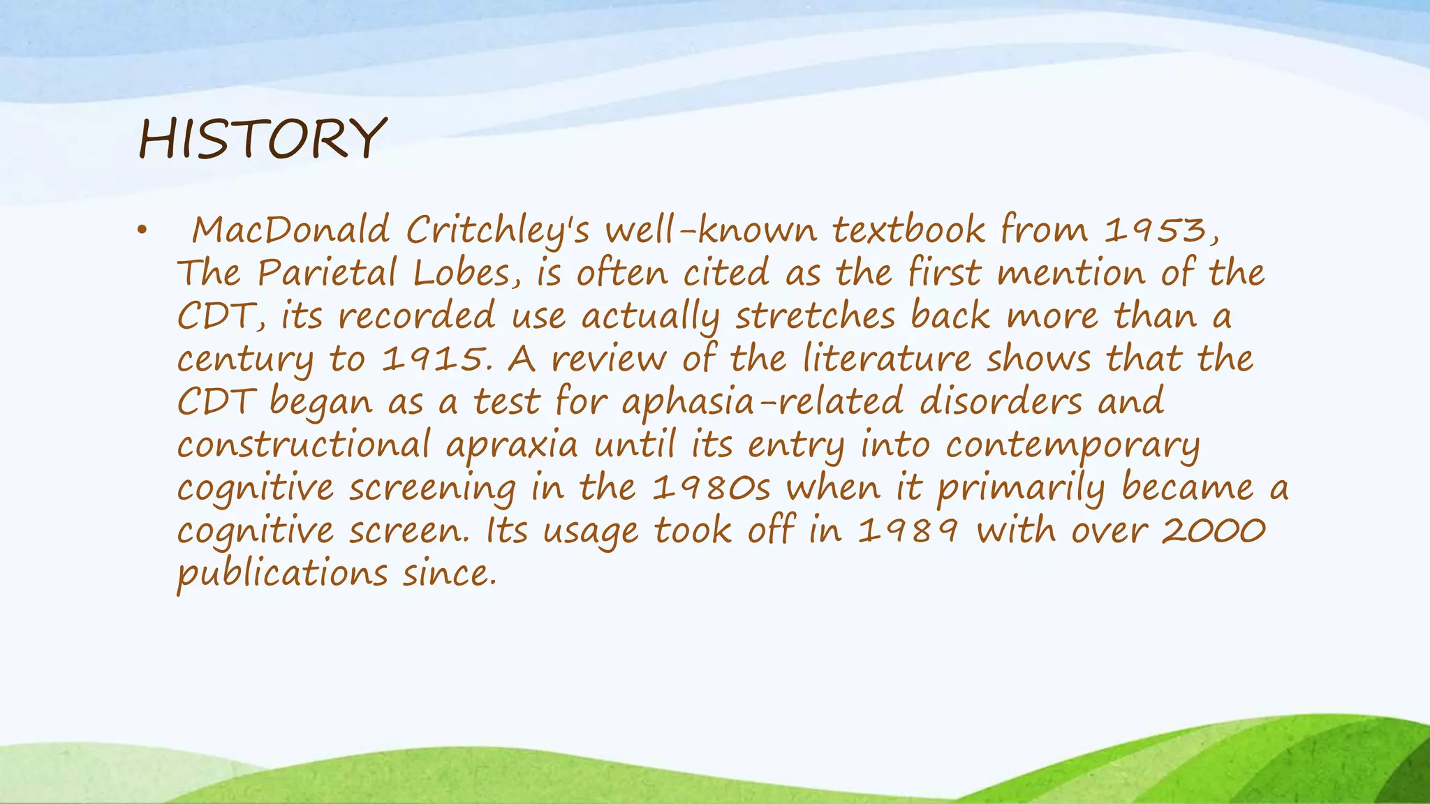 Clock drawing test | PPT