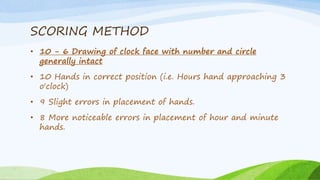 Clock drawing test | PPT
