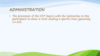 Clock drawing test | PPT