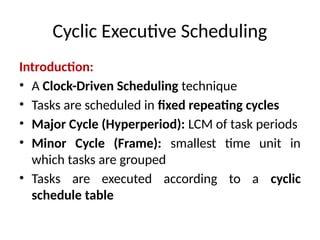 Clock Driven Scheduling in embedded systems.pptx