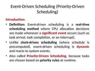 Clock Driven Scheduling in embedded systems.pptx