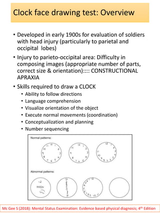Clock face drawing test | PPTX