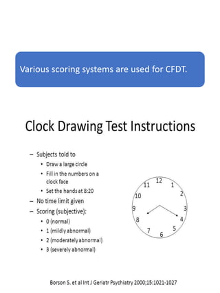 Clock face drawing test | PPTX