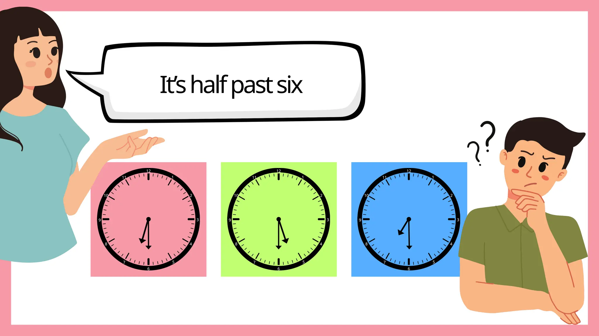 Clock Faces Half Past Mathematics Time Presentation.pptx