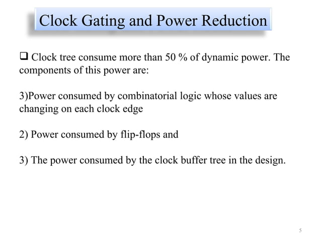Clock gating | PPT
