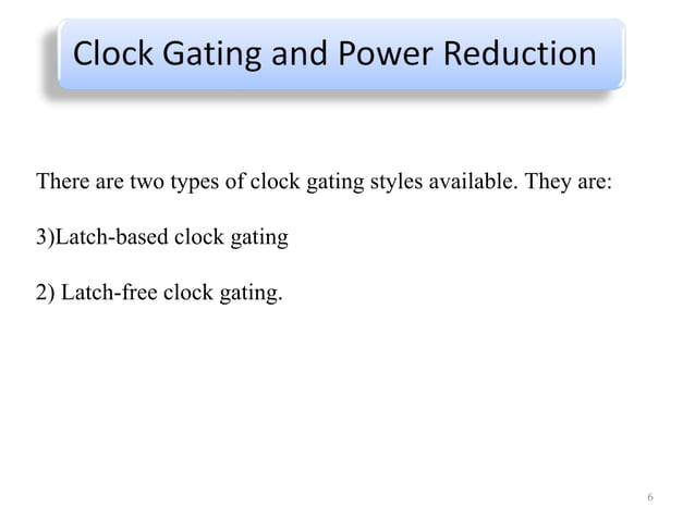 Clock gating | PPT