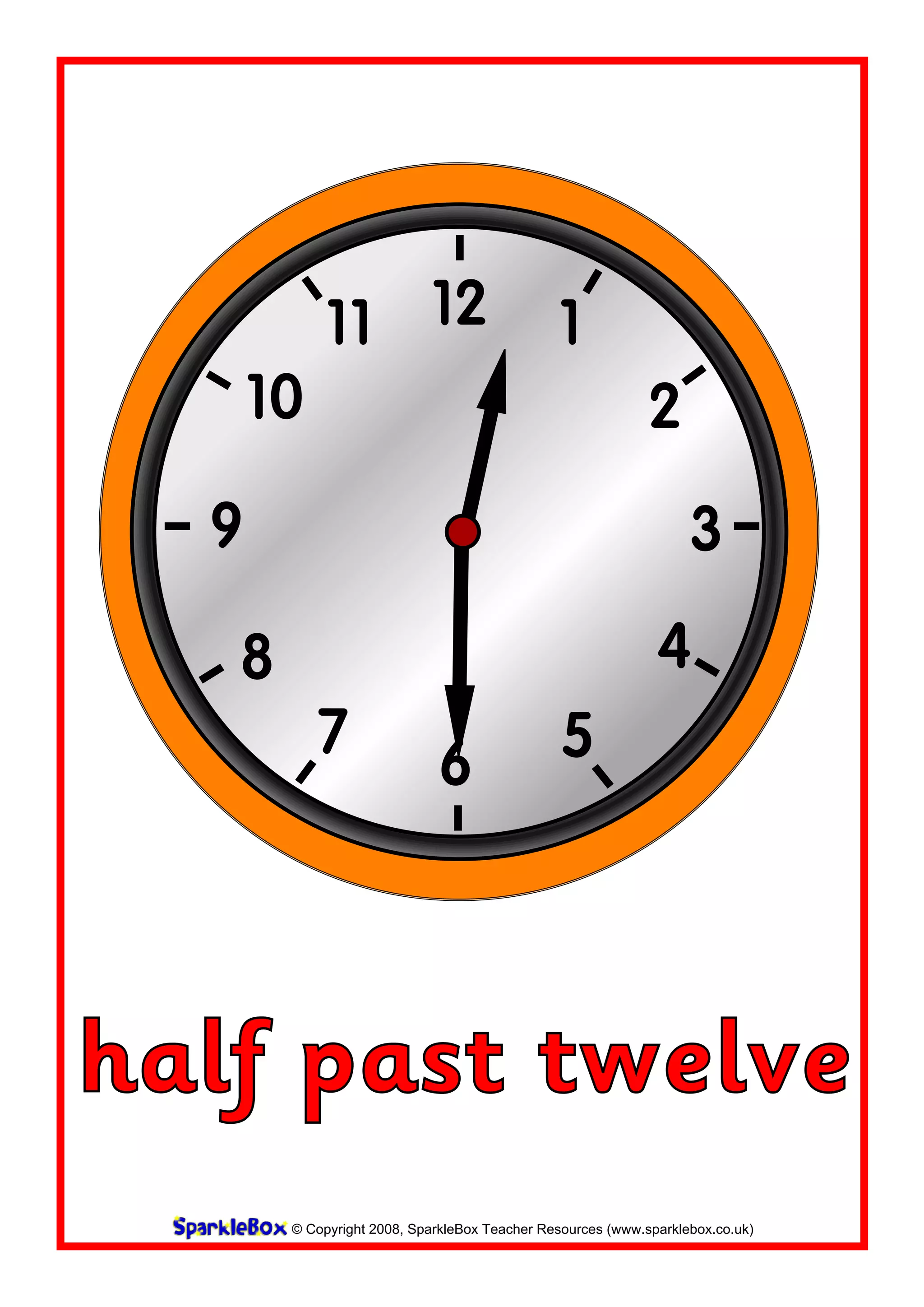 Clock half past | PDF
