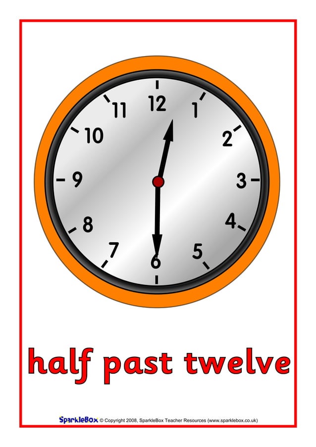 Clock half past | PDF