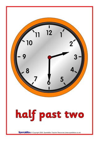 Clock half past | PDF