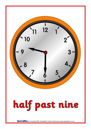 Clock half past | PDF