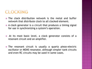 Clock distribution | PPTX