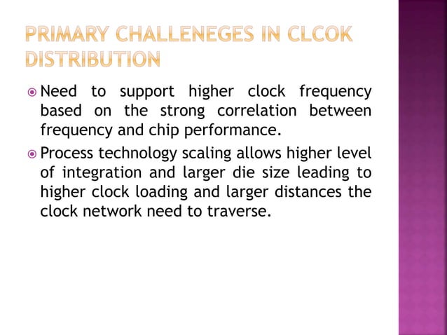 Clock distribution | PPTX | Computer Networking | Computing