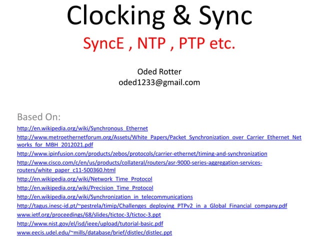 Clocking and sync | PDF | Computer Networking | Computing