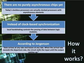 Clockless Chips - an Introduction | PPTX