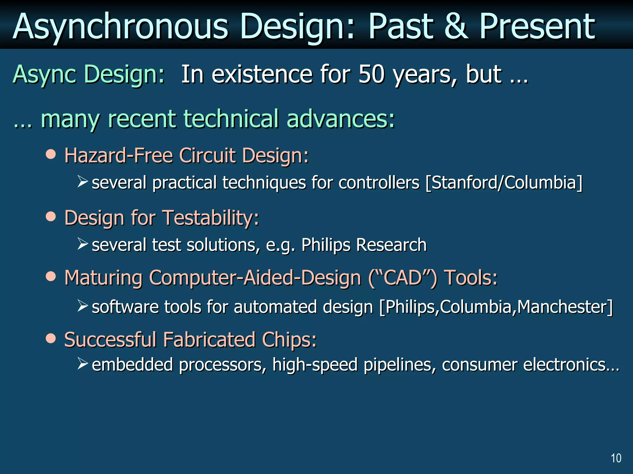 Clockless Chips | PPT