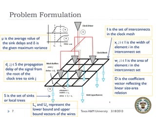 Clock mesh sizing slides | PPT