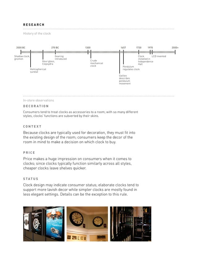 Clock Design Process Book | PDF