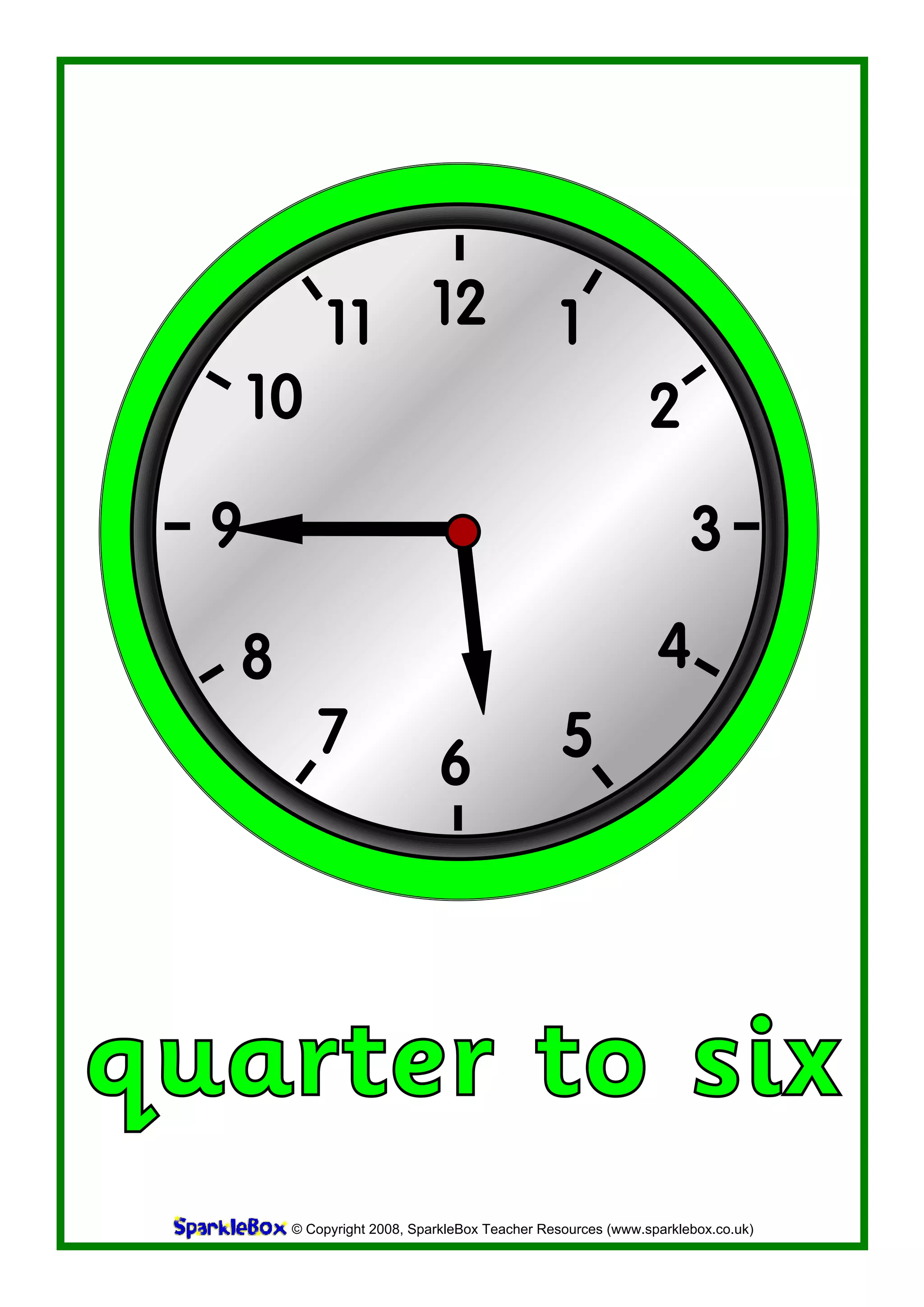 Clock quarter to | PDF