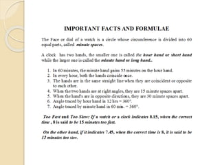 Clock Aptitude Questions and Answers | Clock Aptitude Problem ...