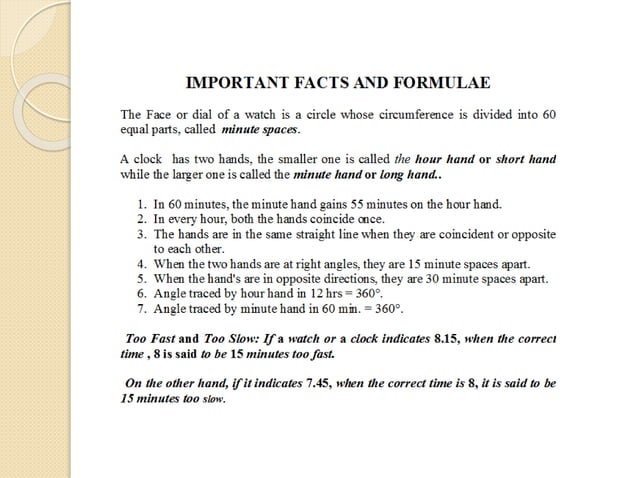 Clock Aptitude Questions and Answers | Clock Aptitude Problem ...