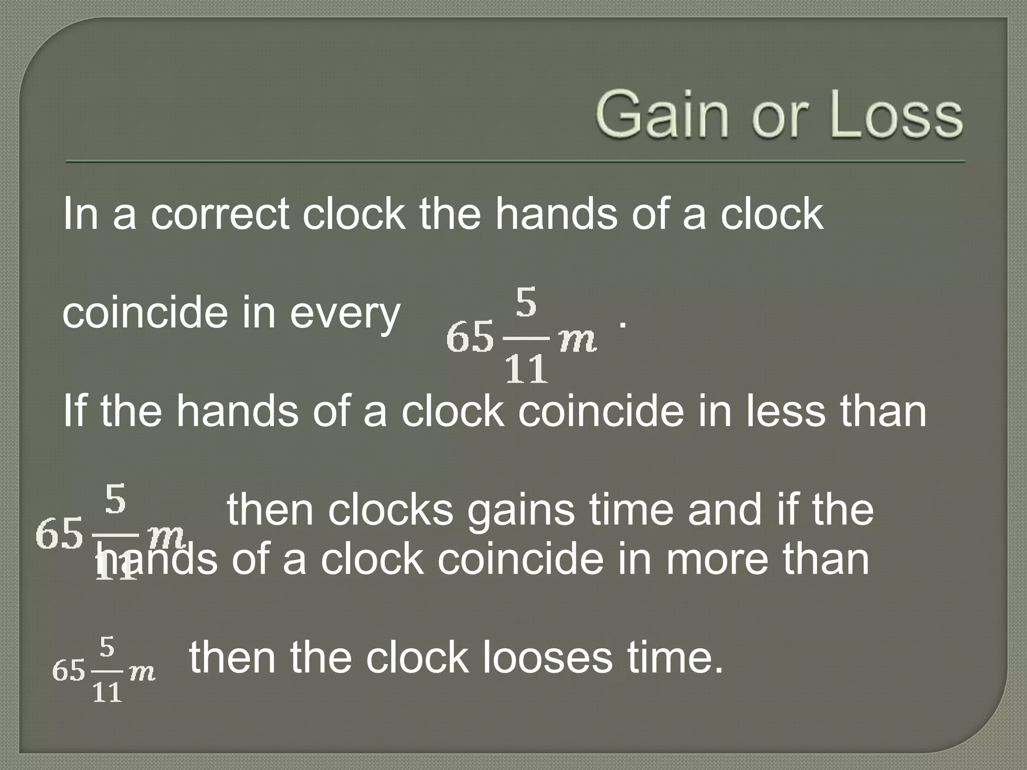 Clocks(quantitative aptitude) | PPTX
