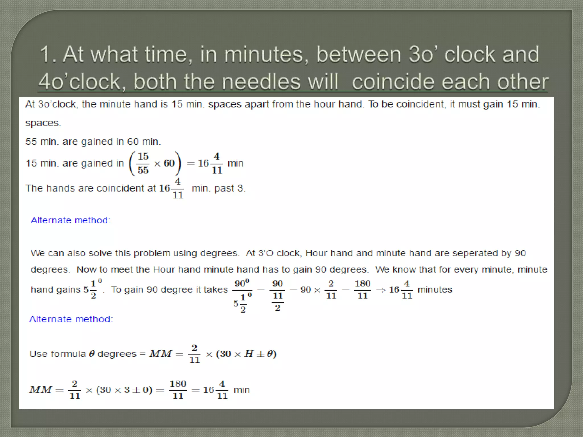 Clocks(quantitative aptitude) | PPTX