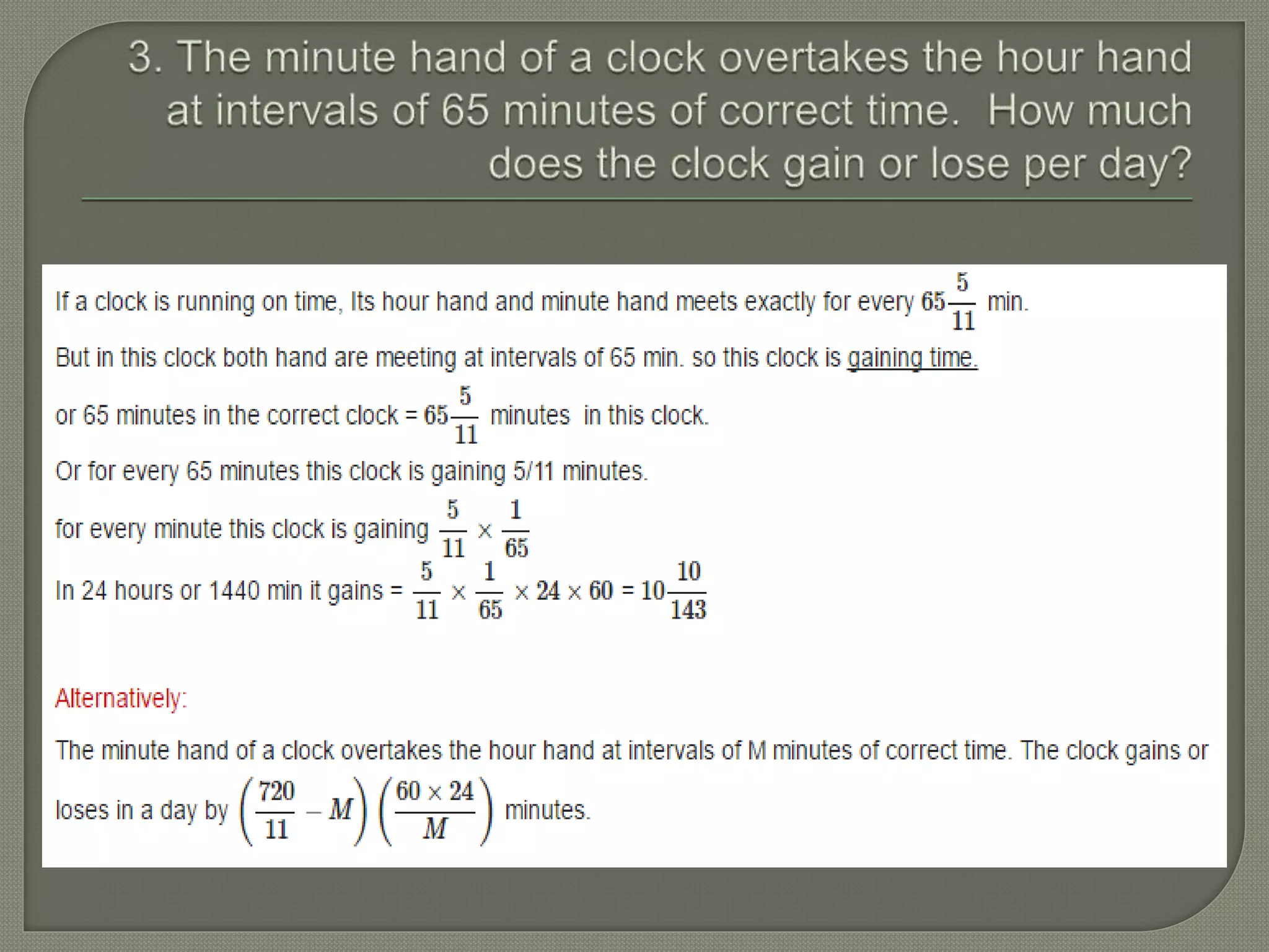 Clocks(quantitative aptitude) | PPTX