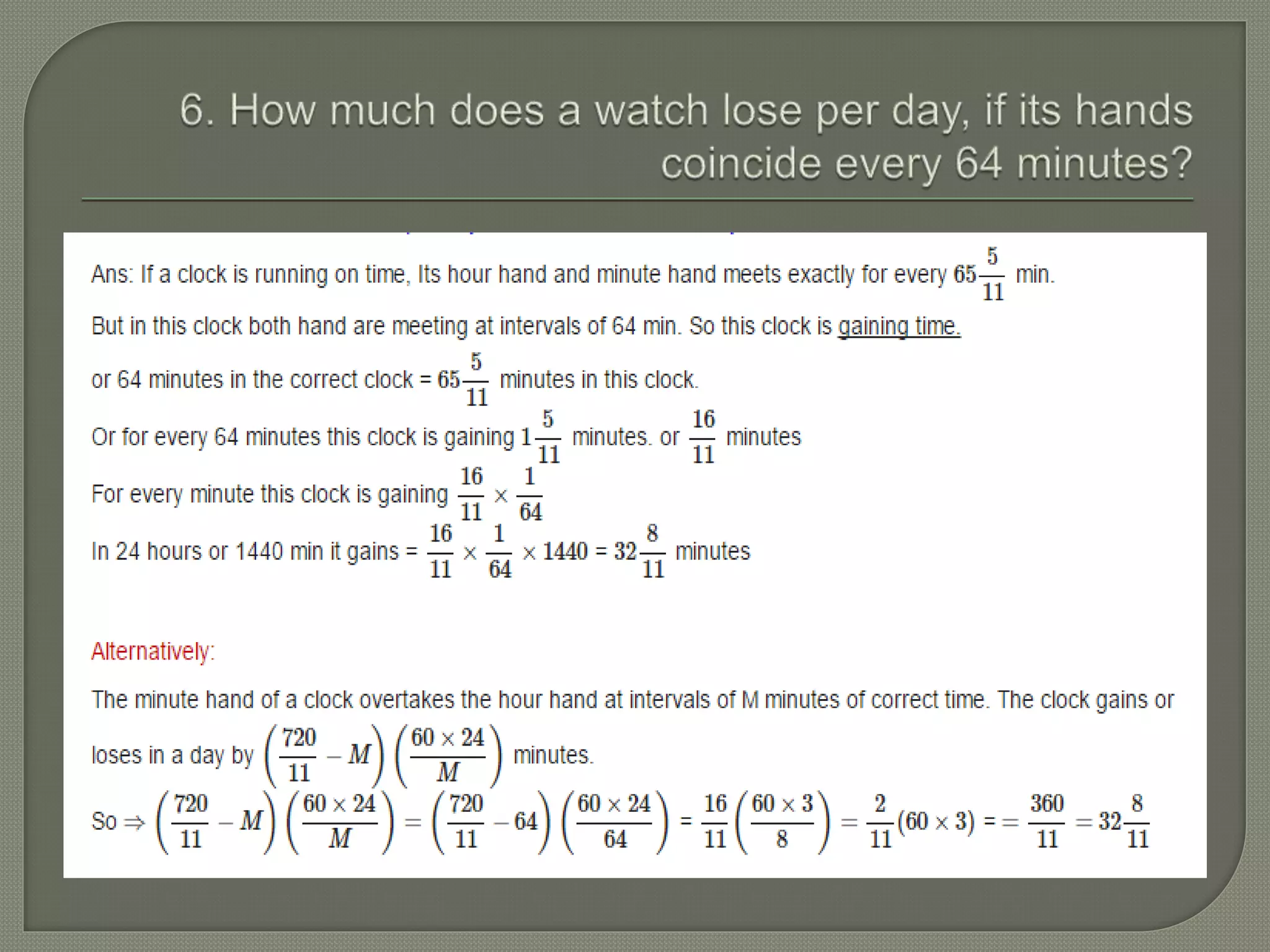 Clocks(quantitative aptitude) | PPTX