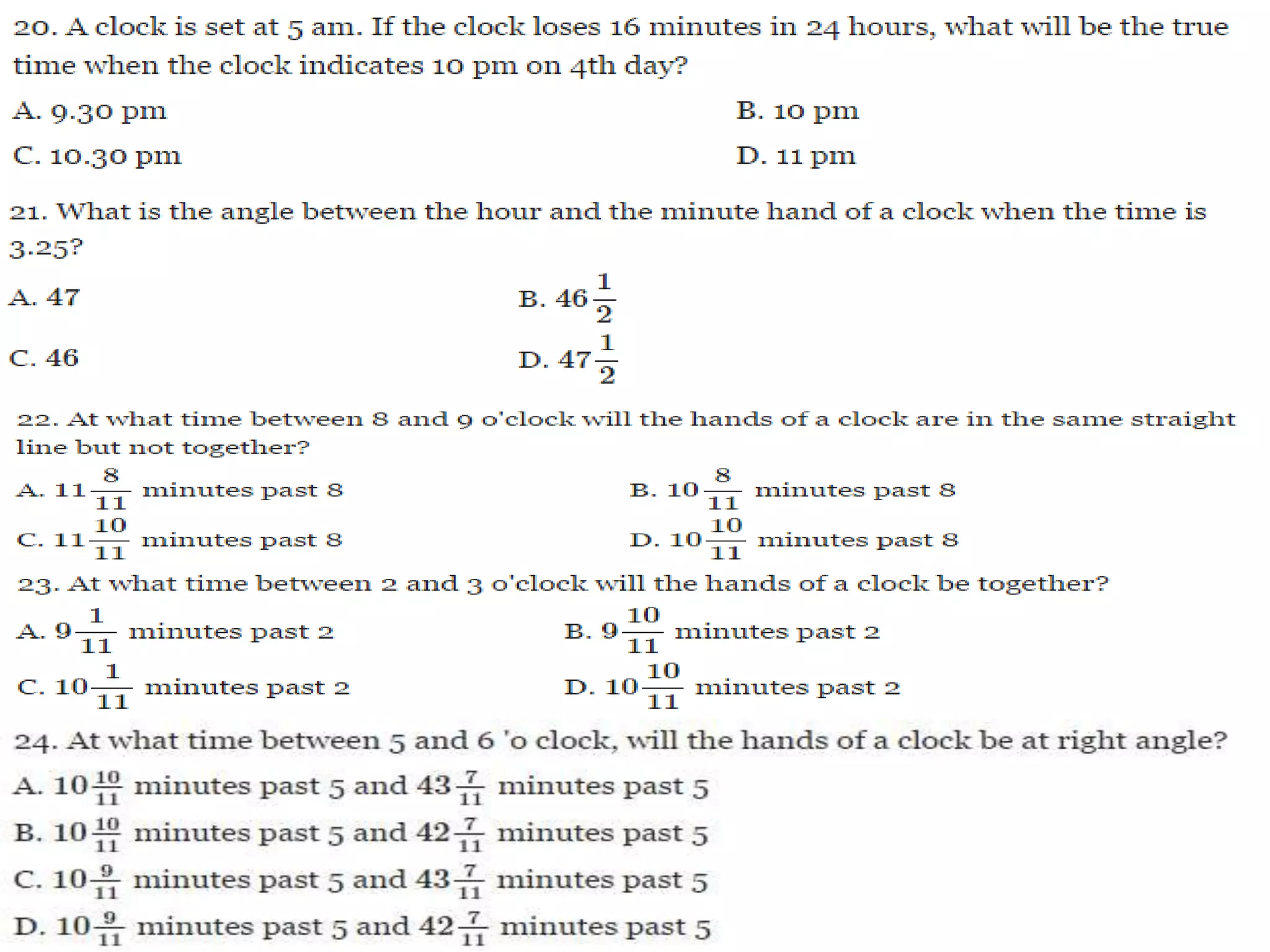 Clocks(quantitative aptitude) | PPTX