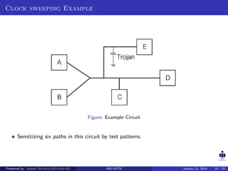 Hardware Trojan detection using Clock sweeping method | PPT