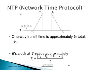 Clock synchronization in distributed system | PPT