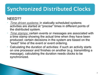 Clock synchronization in distributed system | PPT