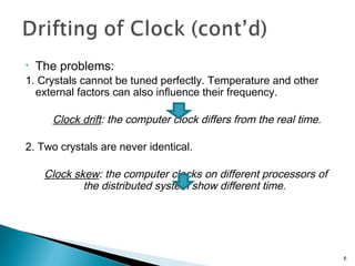 Clock synchronization in distributed system | PPT