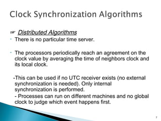 Clock synchronization in distributed system | PPT